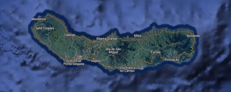 Islas Azores - Ubicaciones En GPS | Enlaces A Google Maps